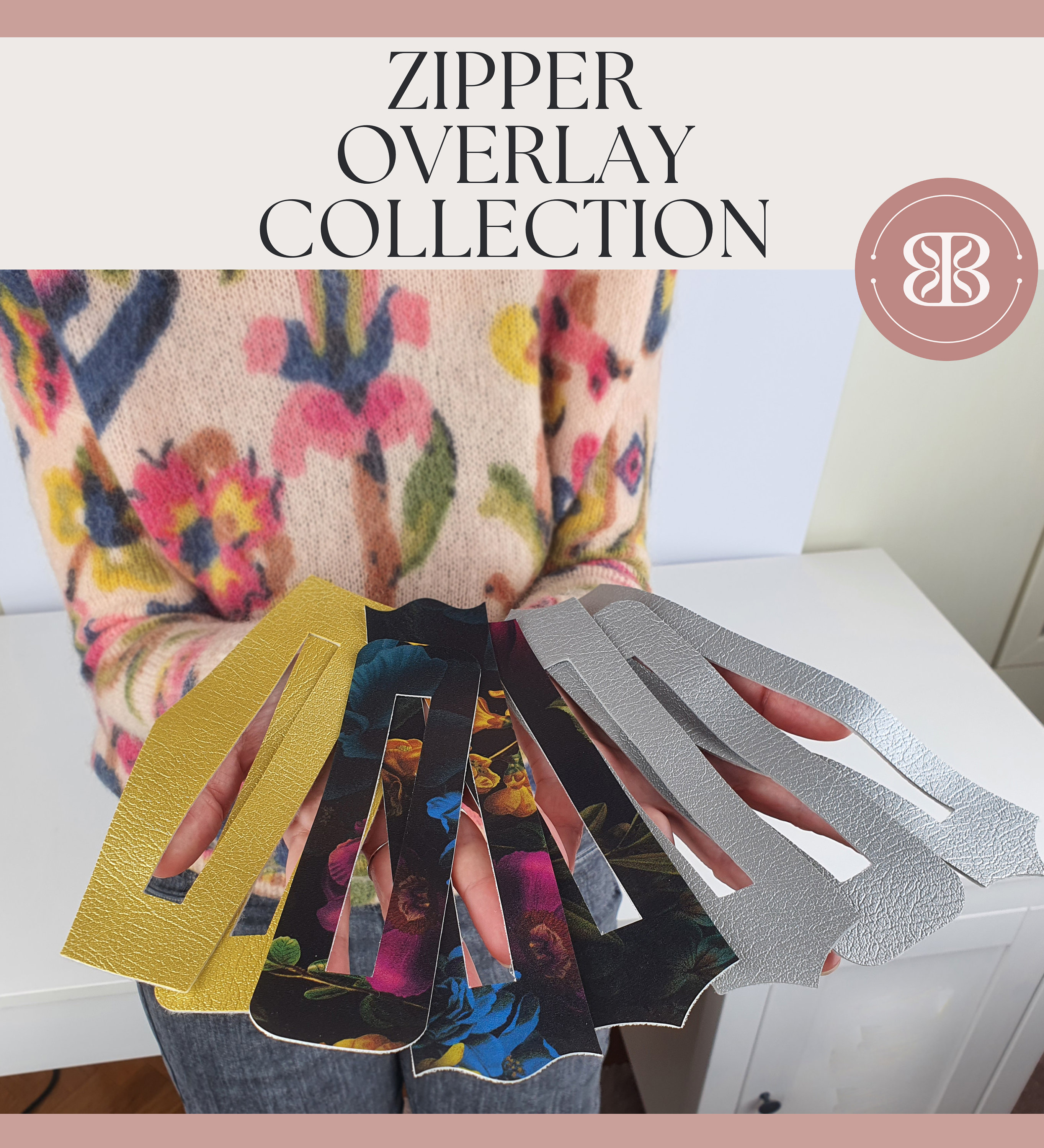 Zipper Overlay SVG Templates: 6 Designs, 60 Shapes (PDF Pattern) - Etsy