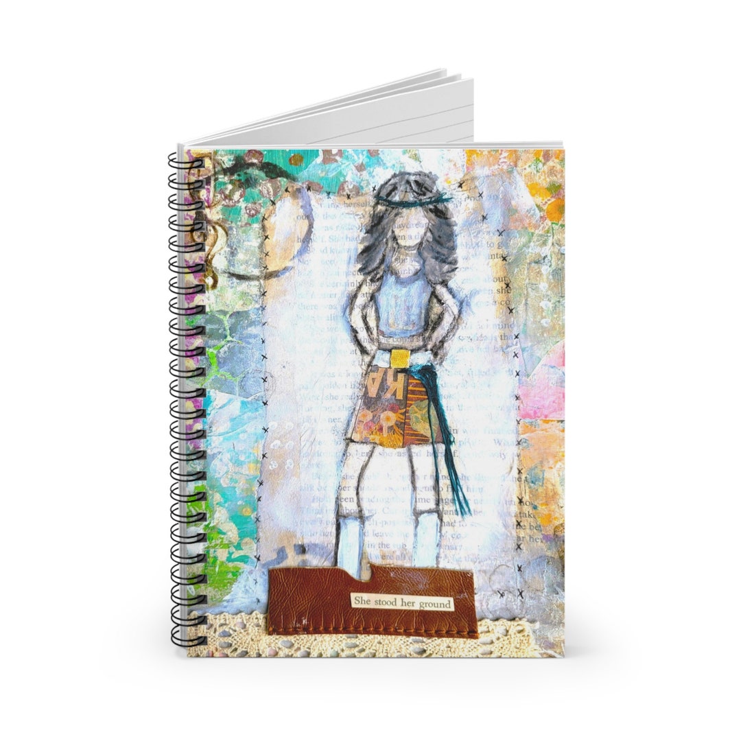 Feisty Fashion Girl Spiral Notebook, 118 Ruled Pages, Durable Original ...