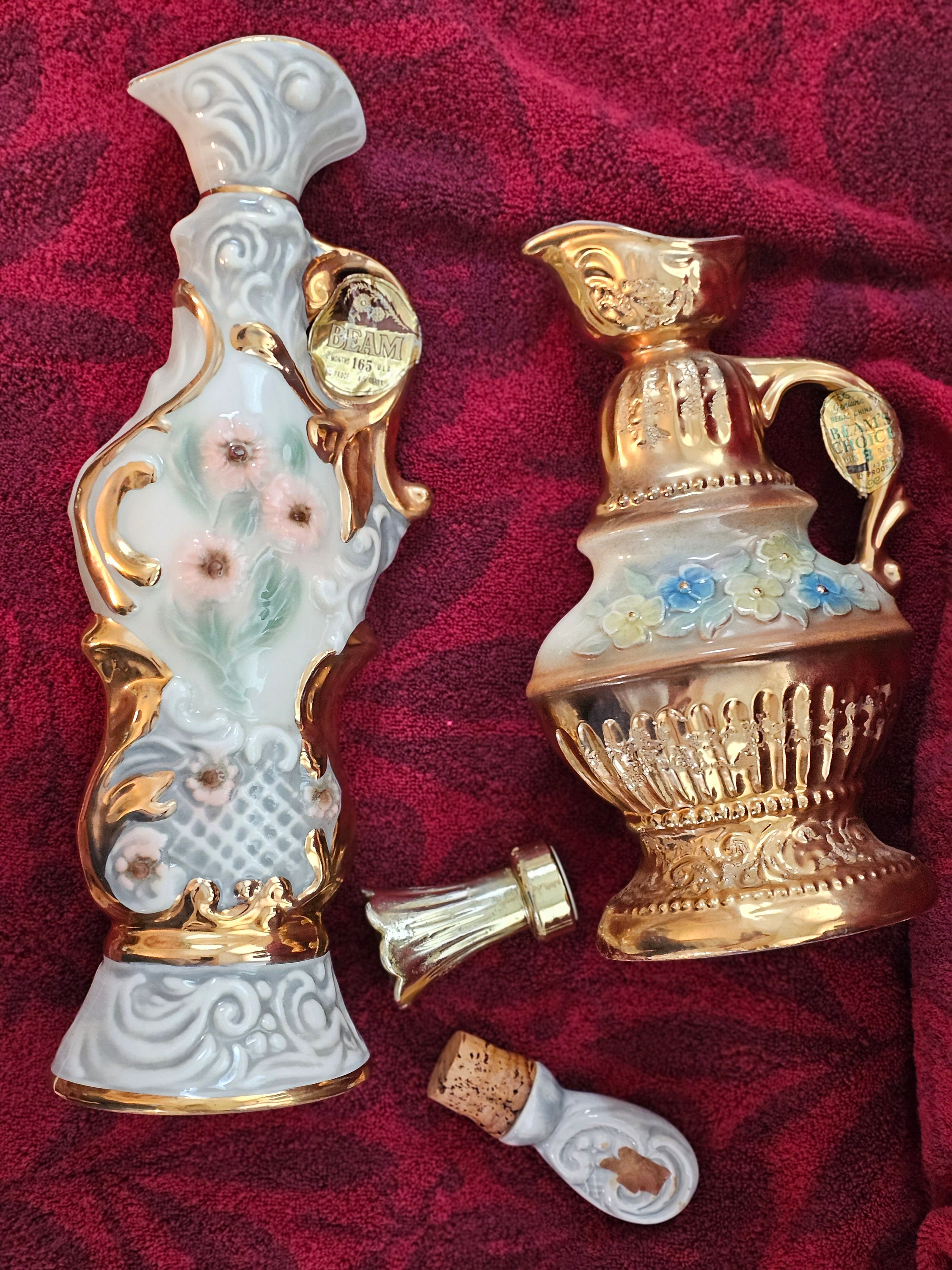 Two Jim Beam Decorative Decanters. - Etsy