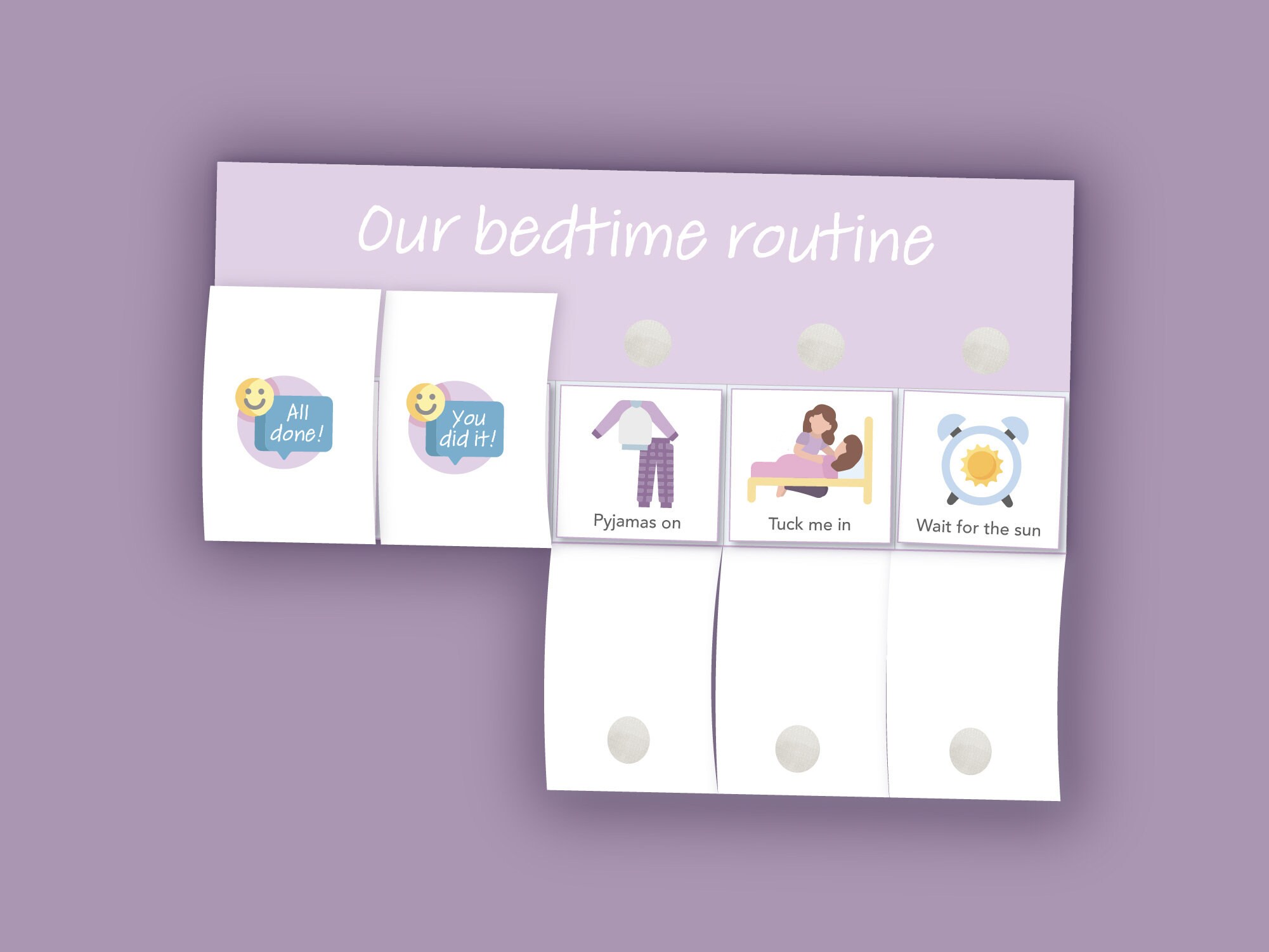 Bedtime Routine Visual Chart/ Sleep Help/sleep Aid/sleep - Etsy