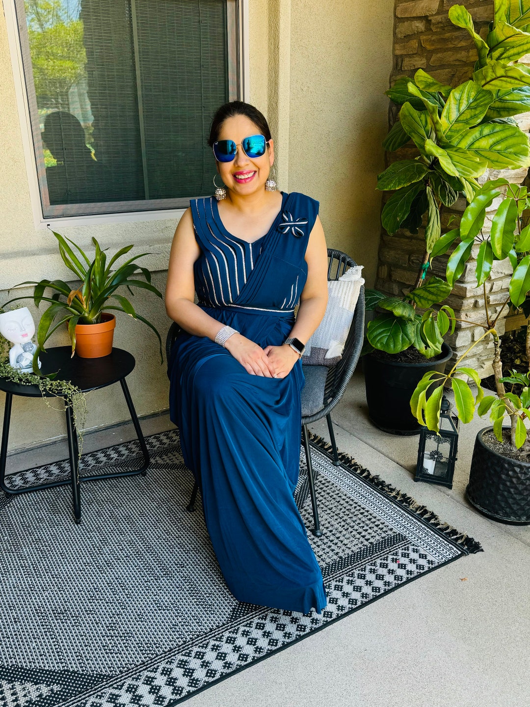 Readytowear Saree With Belt | Cocktail Saree for Special Occasions and ...
