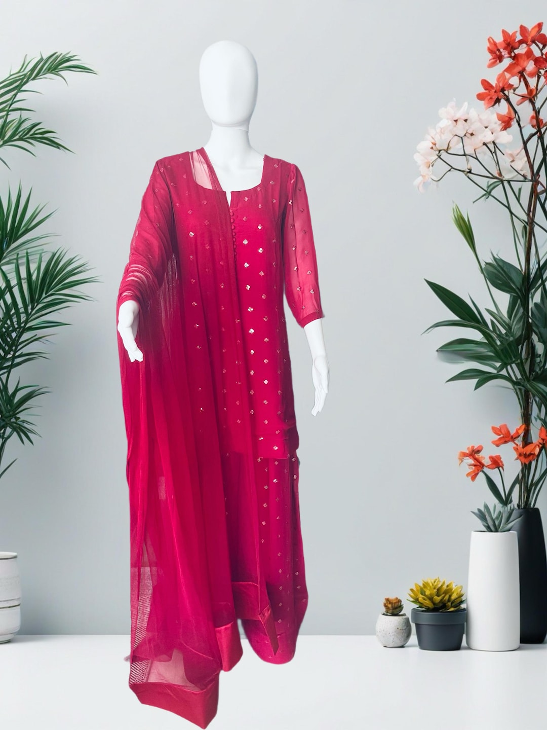 Designer Boutique Style Farsi Salwar Set for Special Occasions and ...