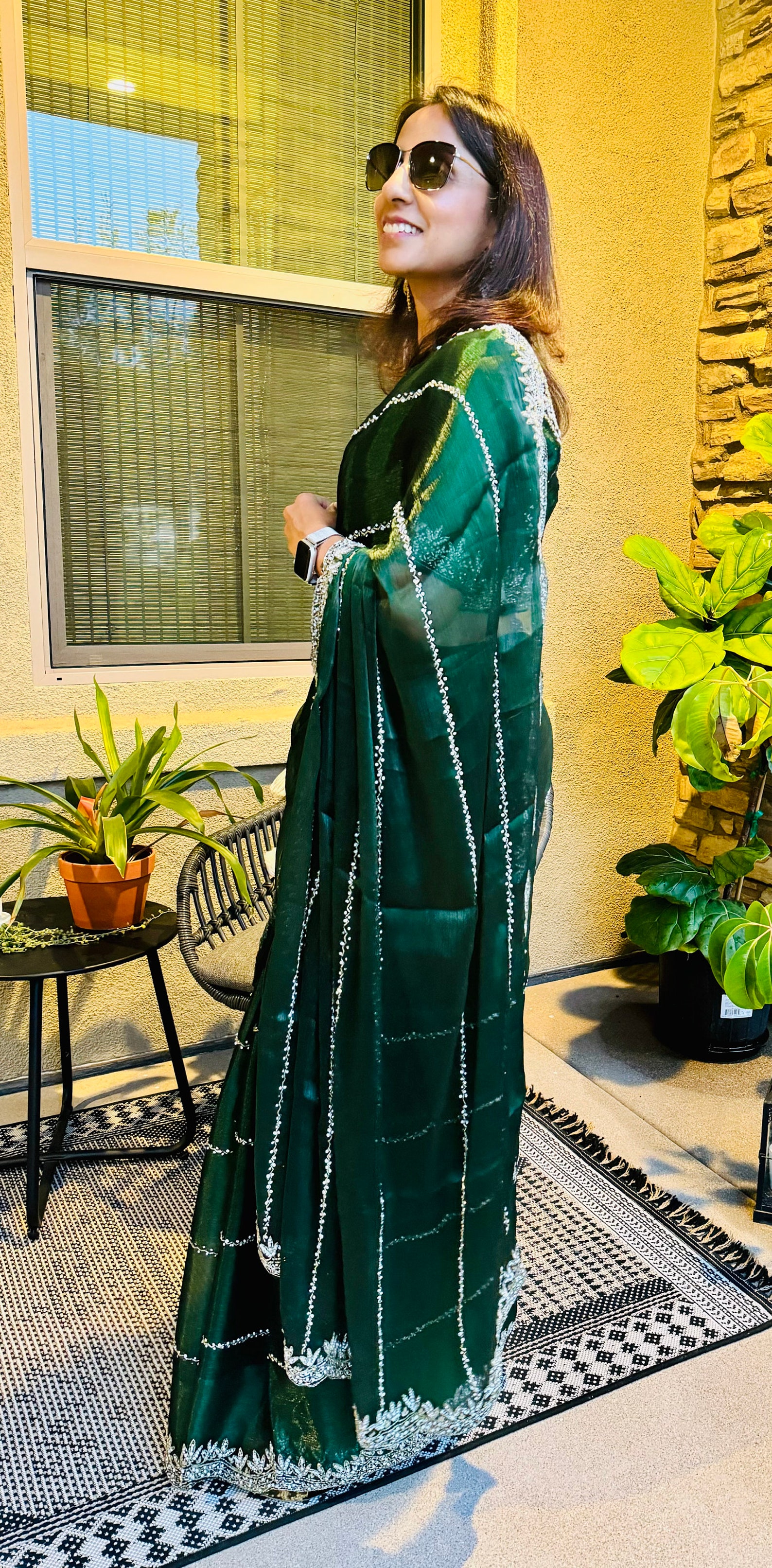 Heavy Diamond Work Saree Jimmy Choo Saree Wedding Saree Heavy Work ...