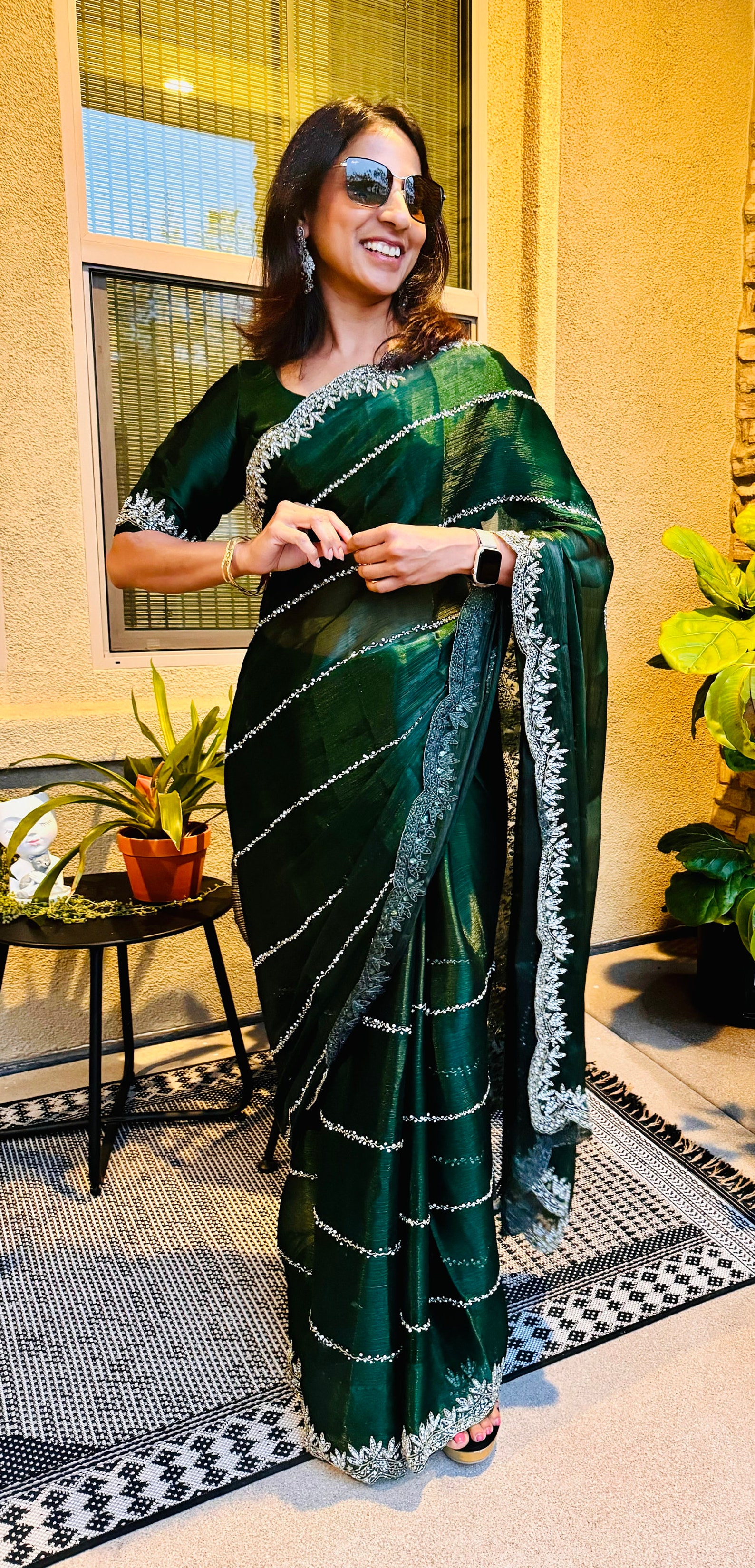 Heavy Diamond Work Saree Jimmy Choo Saree Wedding Saree Heavy Work ...