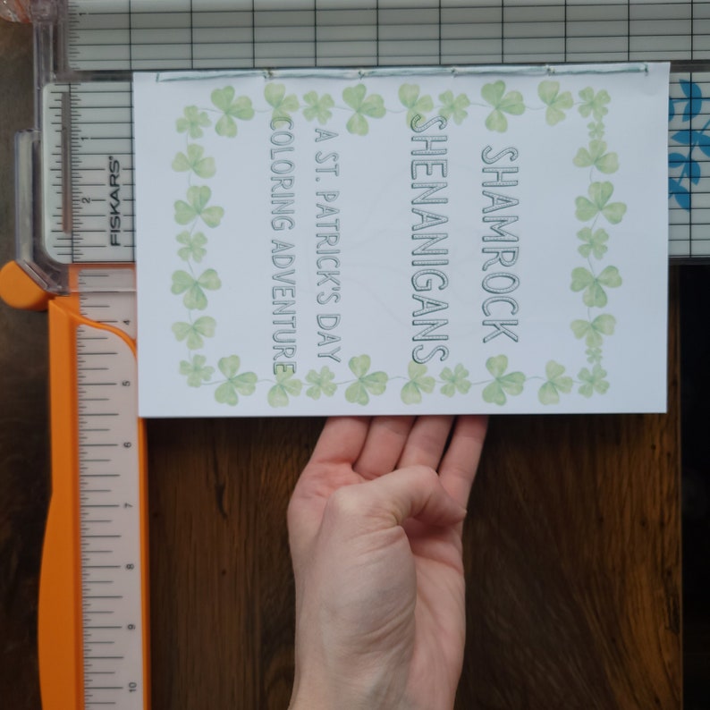 Shamrock Activity Booklet | St Patrick's Day Favor | Childrens Coloring ...