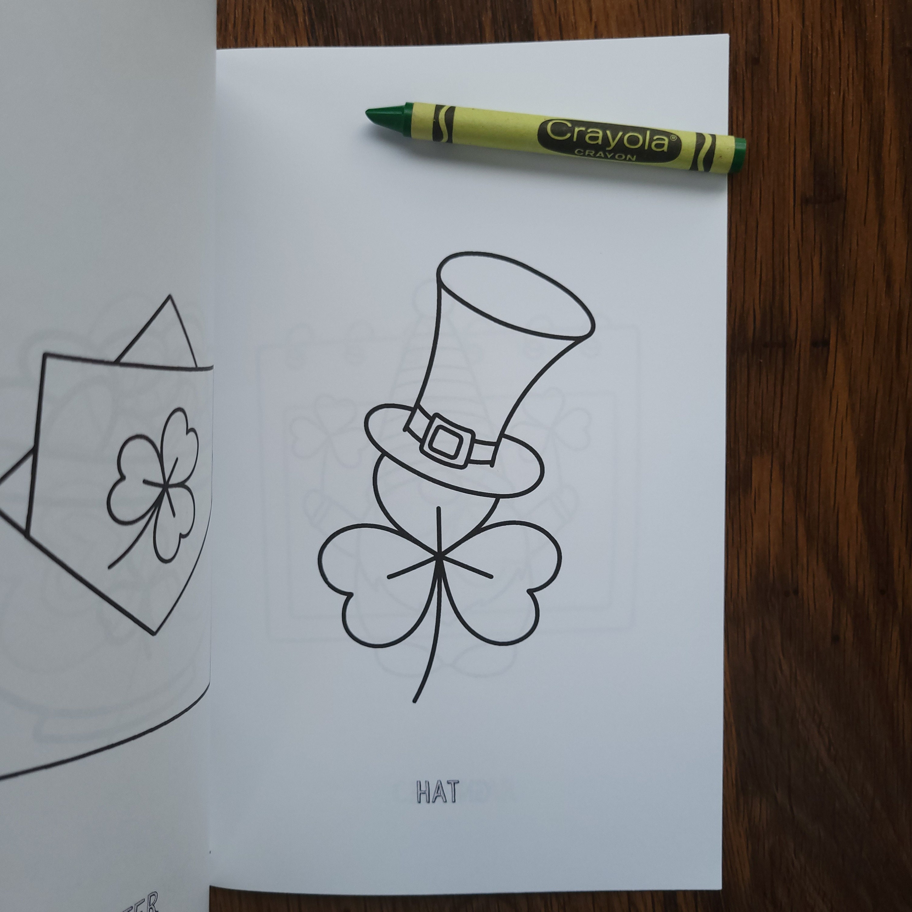 Shamrock Activity Booklet | St Patrick's Day Favor | Childrens Coloring ...