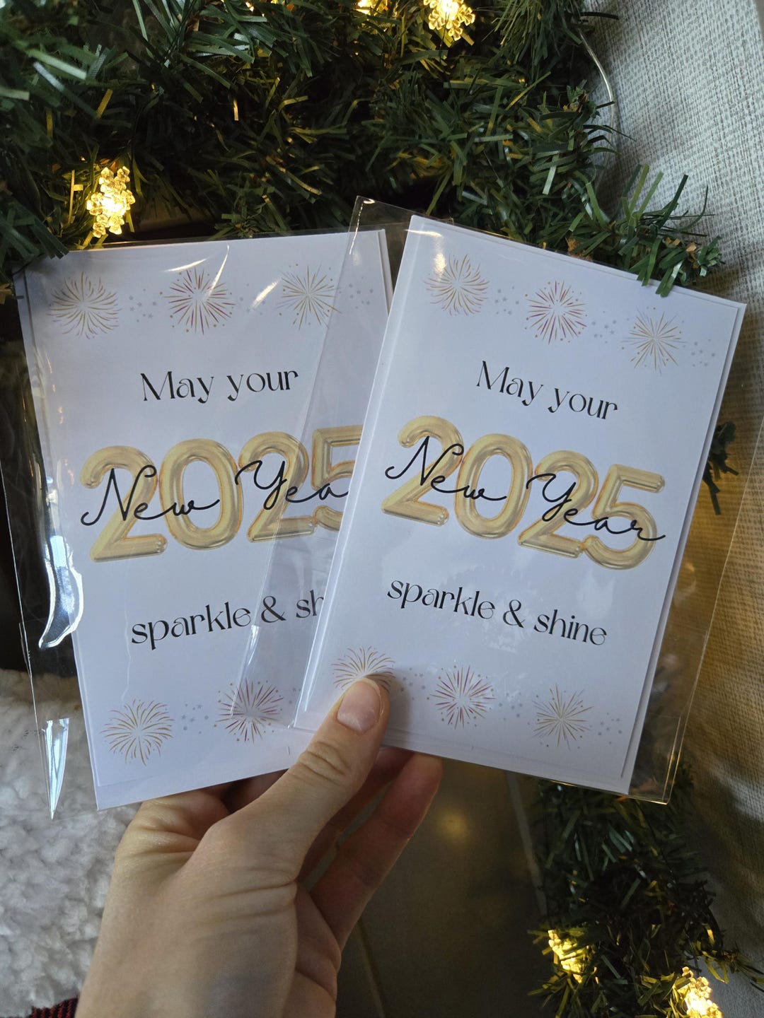 2025 Greeting Card | New Years Stationery | Holiday Notecard | NYE ...