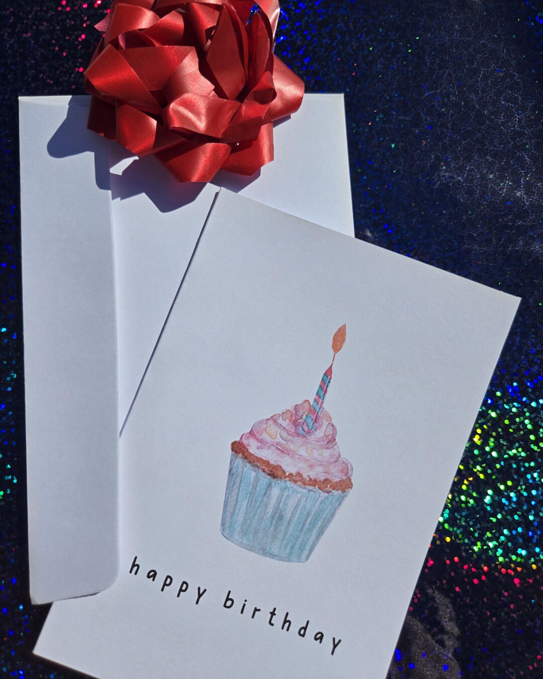Cupcake Birthday Card | Whimsical Sweets | Cupcake Stationery | Teen ...
