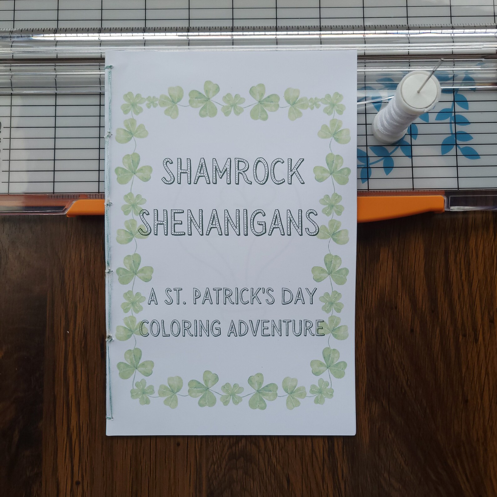 Shamrock Activity Booklet | St Patrick's Day Favor | Childrens Coloring ...