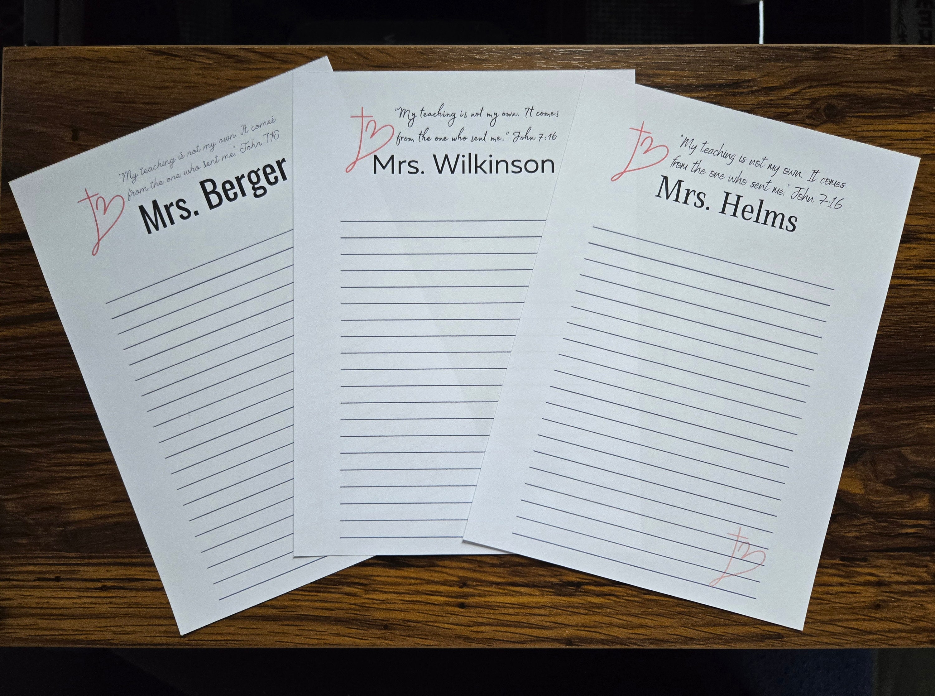 Teacher Notepads | Back to School Gift | Christian Teacher Gift Ideas ...
