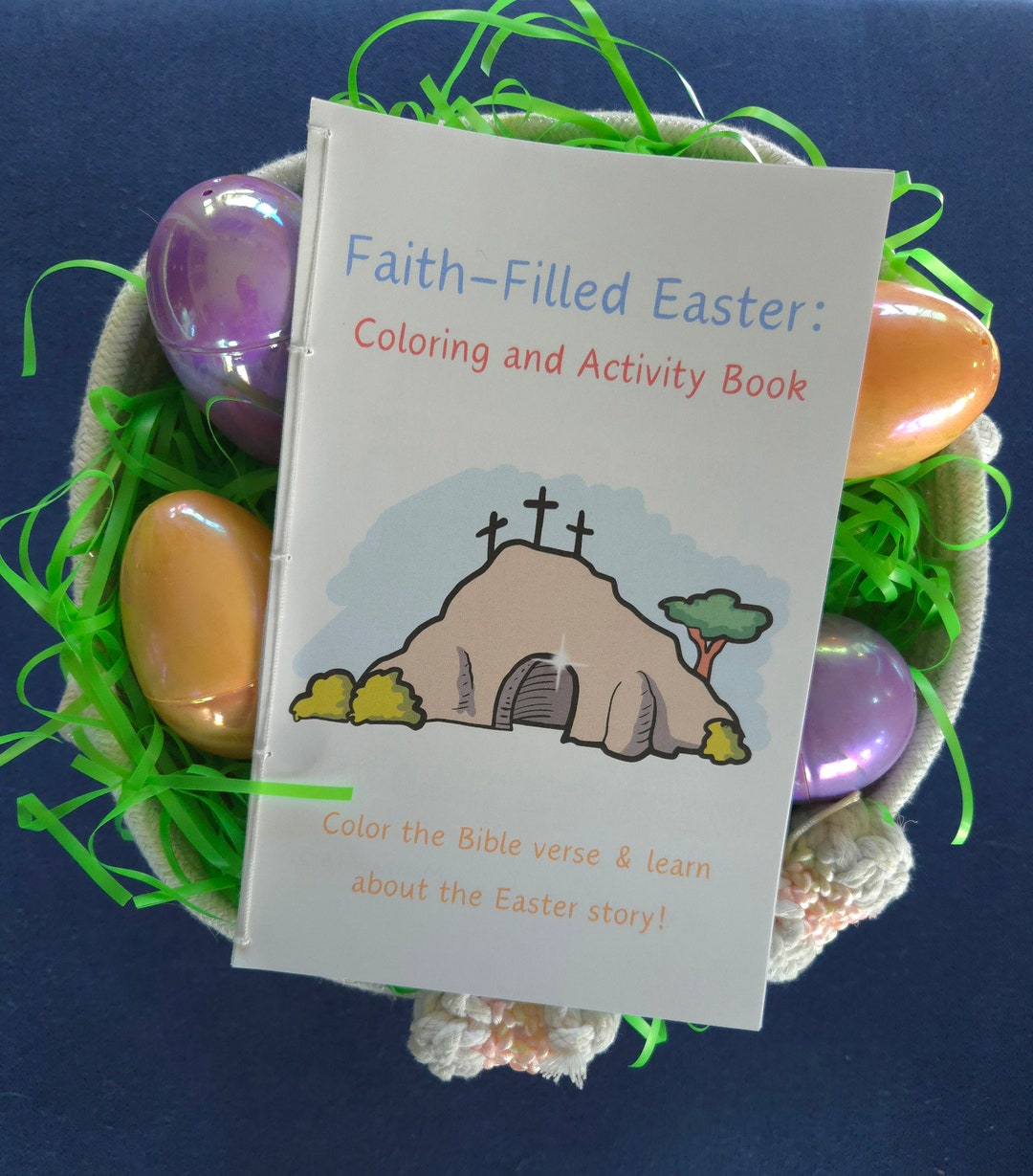 Religious Easter Color Book | Children's Resurrection Day Activities ...