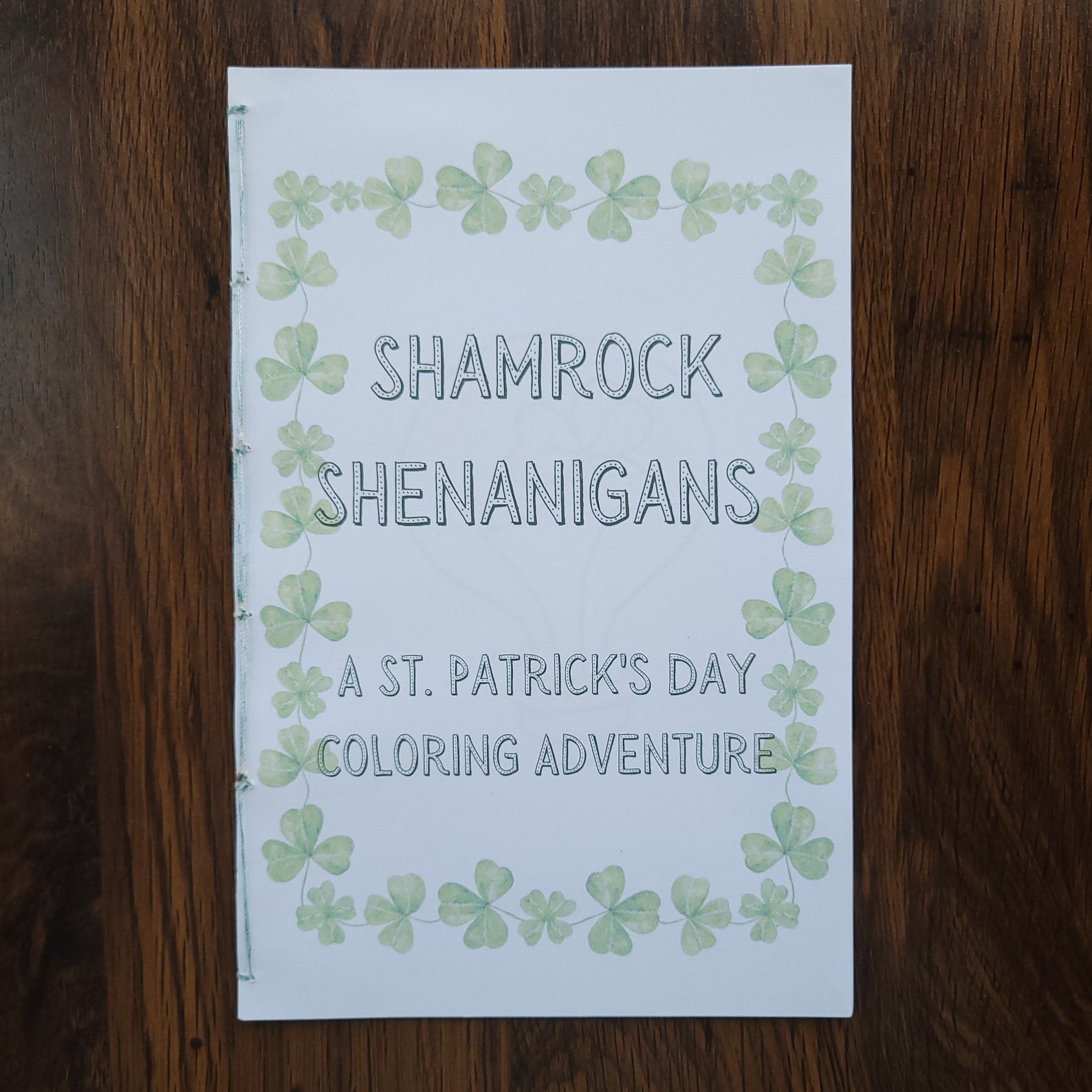 Shamrock Activity Booklet | St Patrick's Day Favor | Childrens Coloring ...