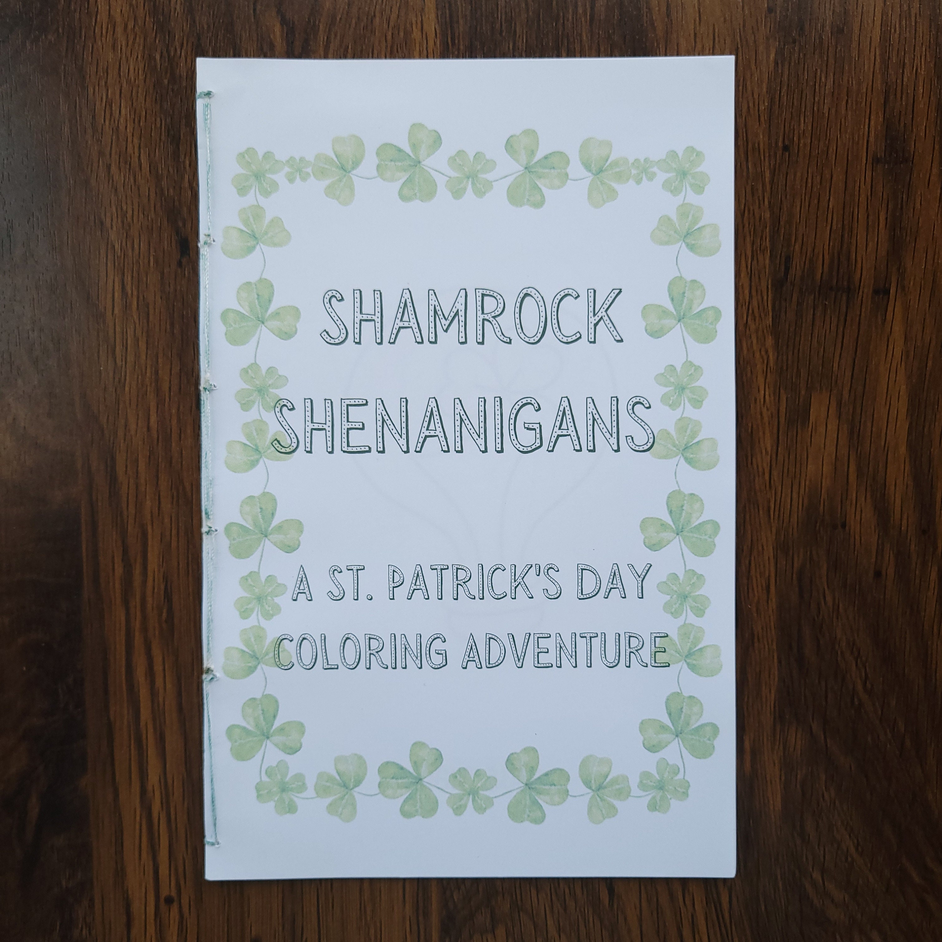 Shamrock Activity Booklet | St Patrick's Day Favor | Childrens Coloring ...