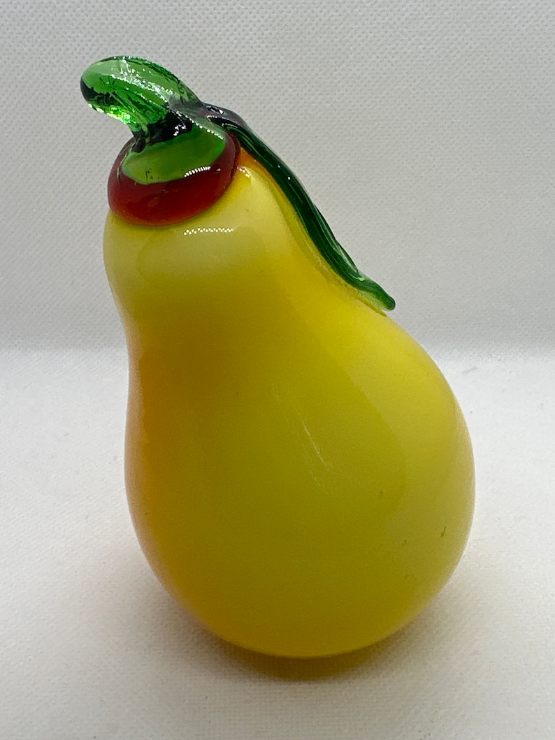 Murano Style Blown Art Glass Pear - Etsy