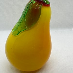 Murano Style Blown Art Glass Pear - Etsy