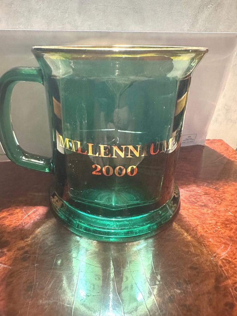 Very Rare Shades of Green Walt Disney Green Glass Millennial ...