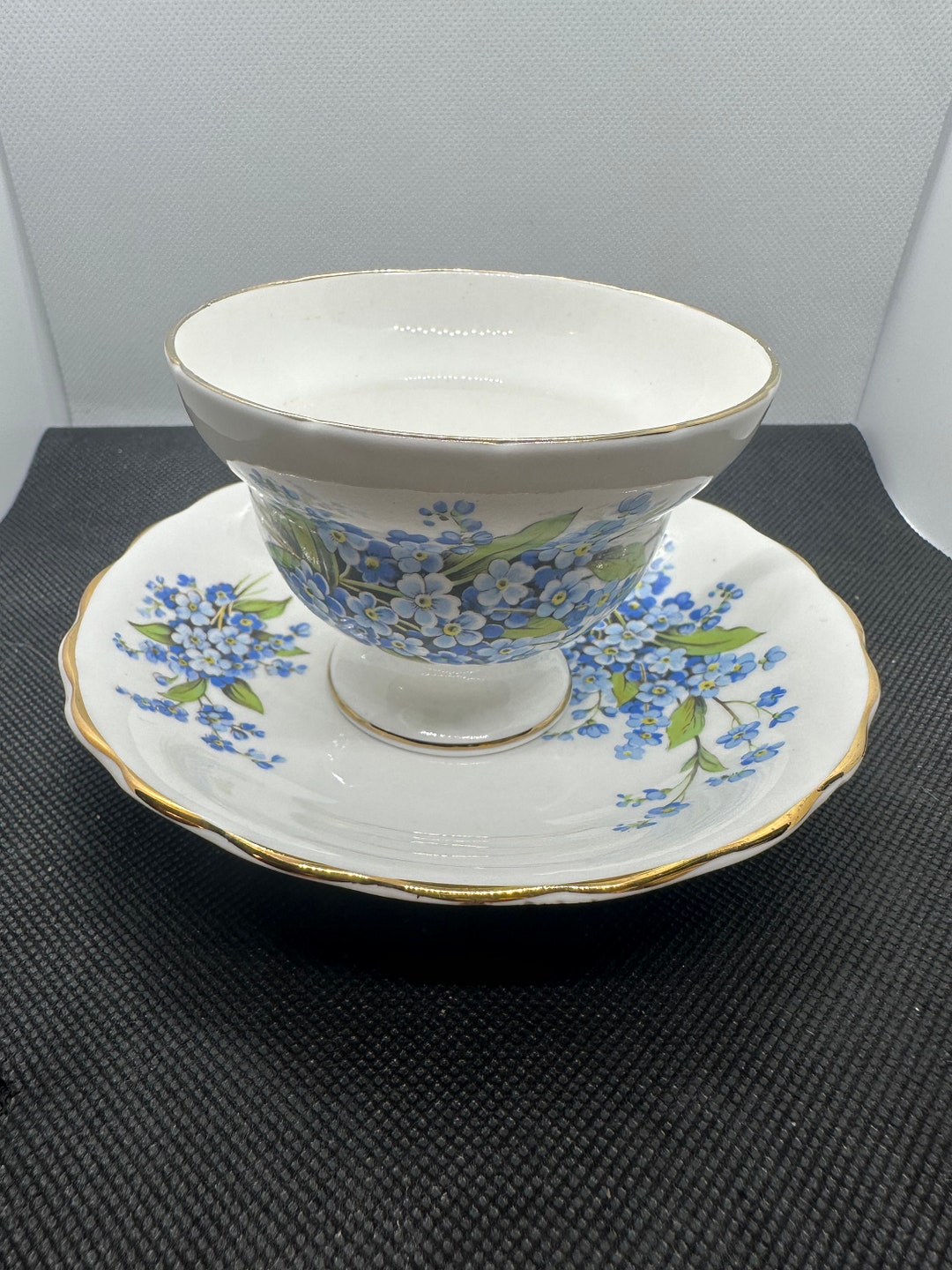 Royal Dover Blue Floral China Tea Set - Etsy