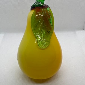 Murano Style Blown Art Glass Pear - Etsy