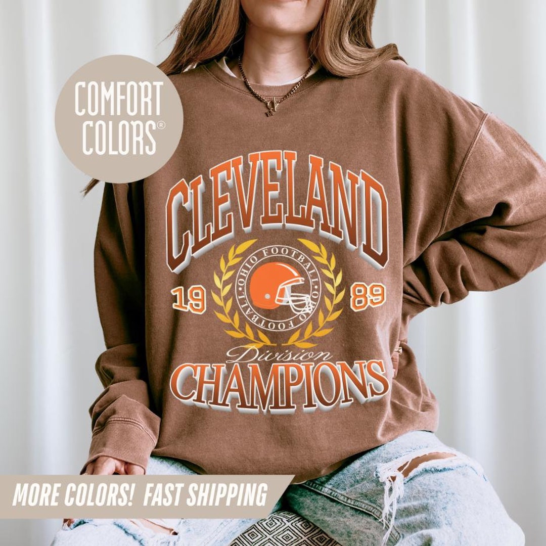 Cleveland Browns COMFORT COLORS Sweatshirt Vintage 90s, Throwback ...