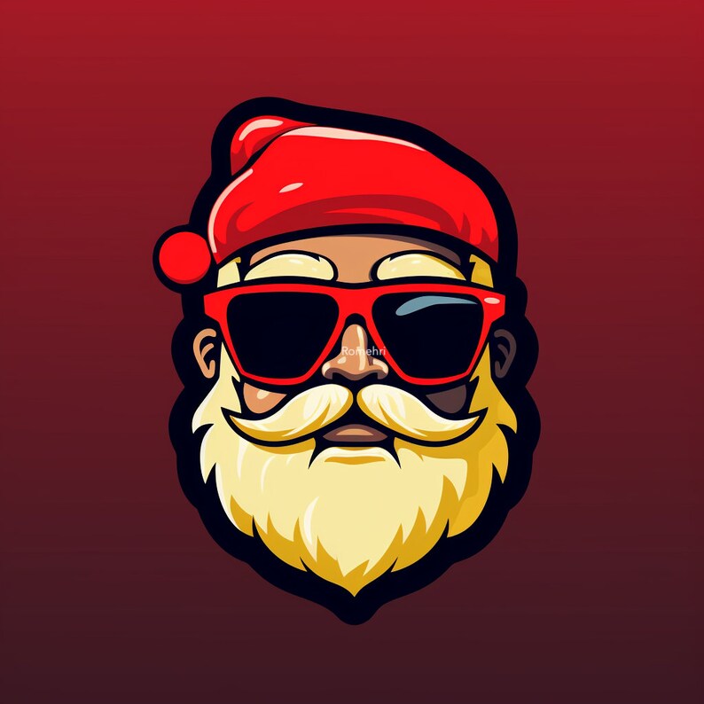 2 Cool Santa SVG, Christmas PNG, Cute Christmas Shirt Digital Design ...