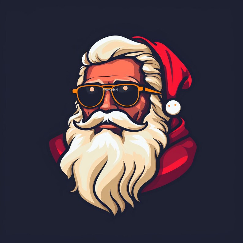 2 Cool Santa SVG, Christmas PNG, Cute Christmas Shirt Digital Design ...
