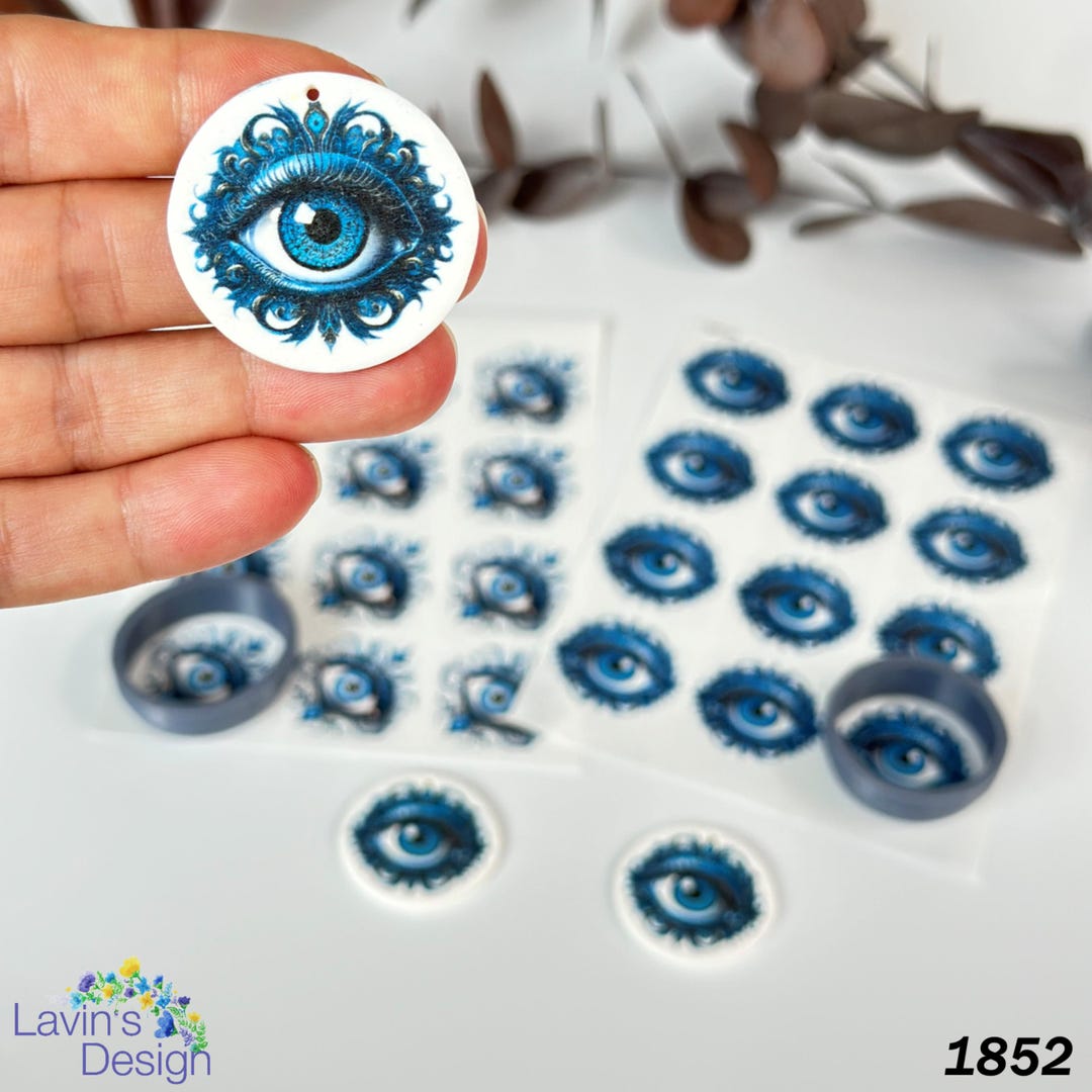 Evil Eye Transfer Paper for Polymer Clay - Etsy