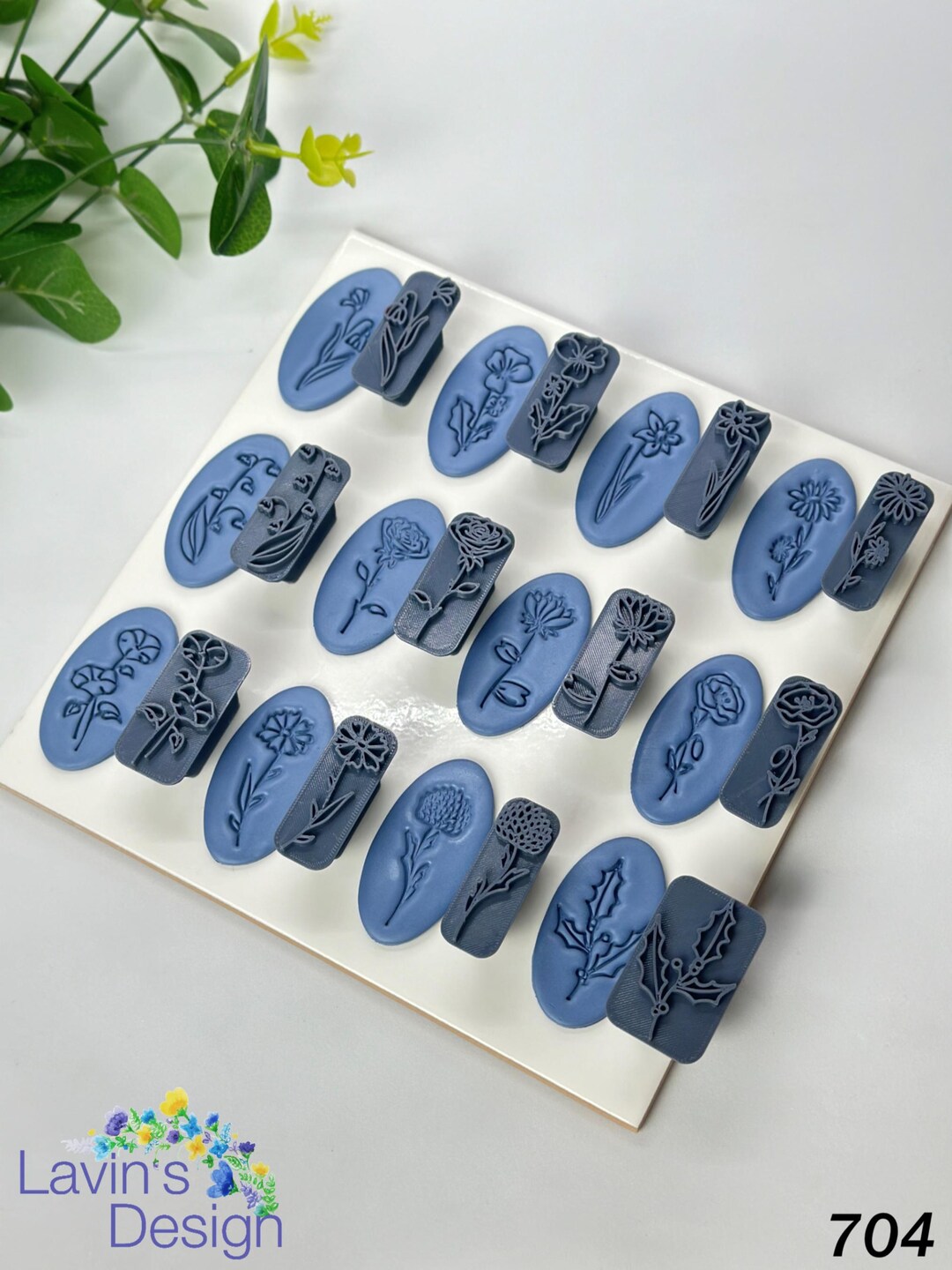 Birth Month Flower Stamps - Etsy UK