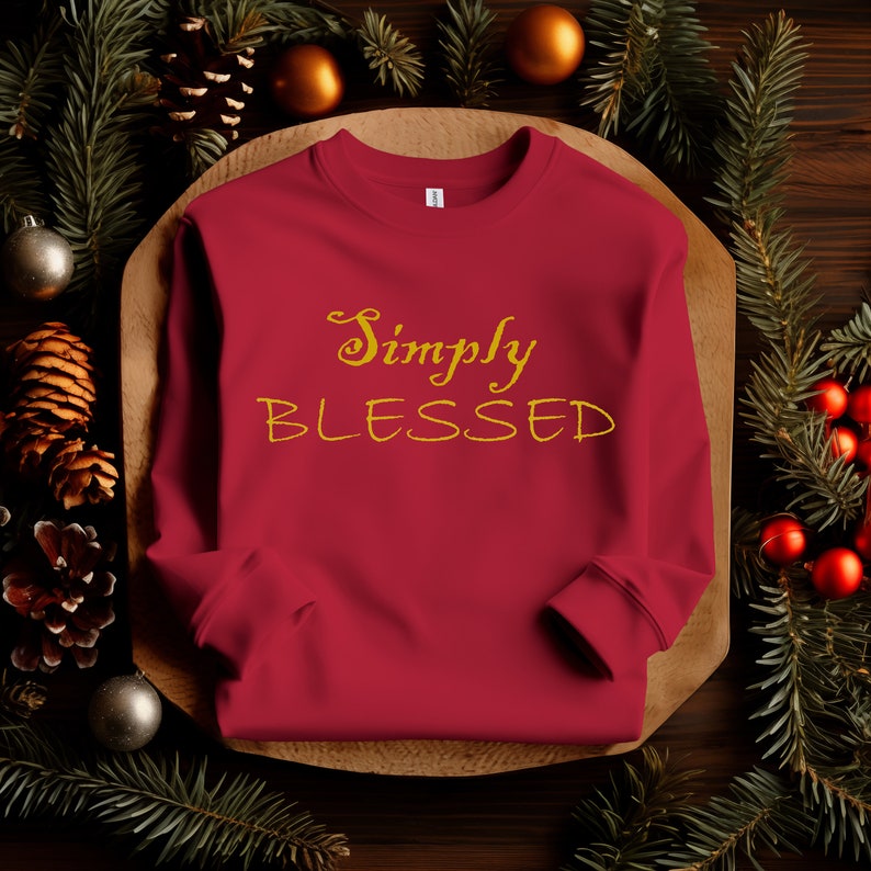 Simply Blessed Shirt, Love Gift, Christian Shirt, Blessed Shirt, Custom ...