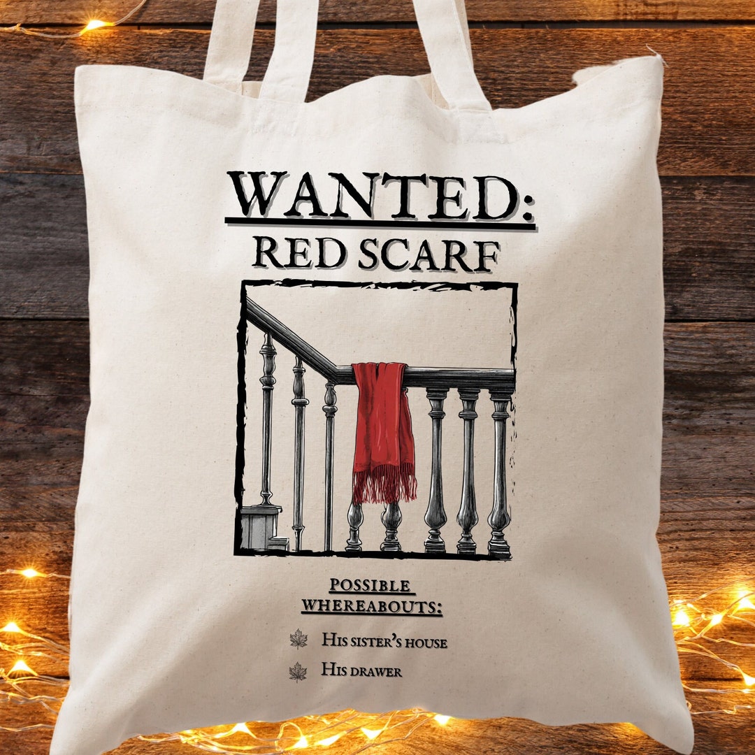 Red Scarf Wanted Tote Bag, Remember Too Well, Swifty Merch Accessories ...