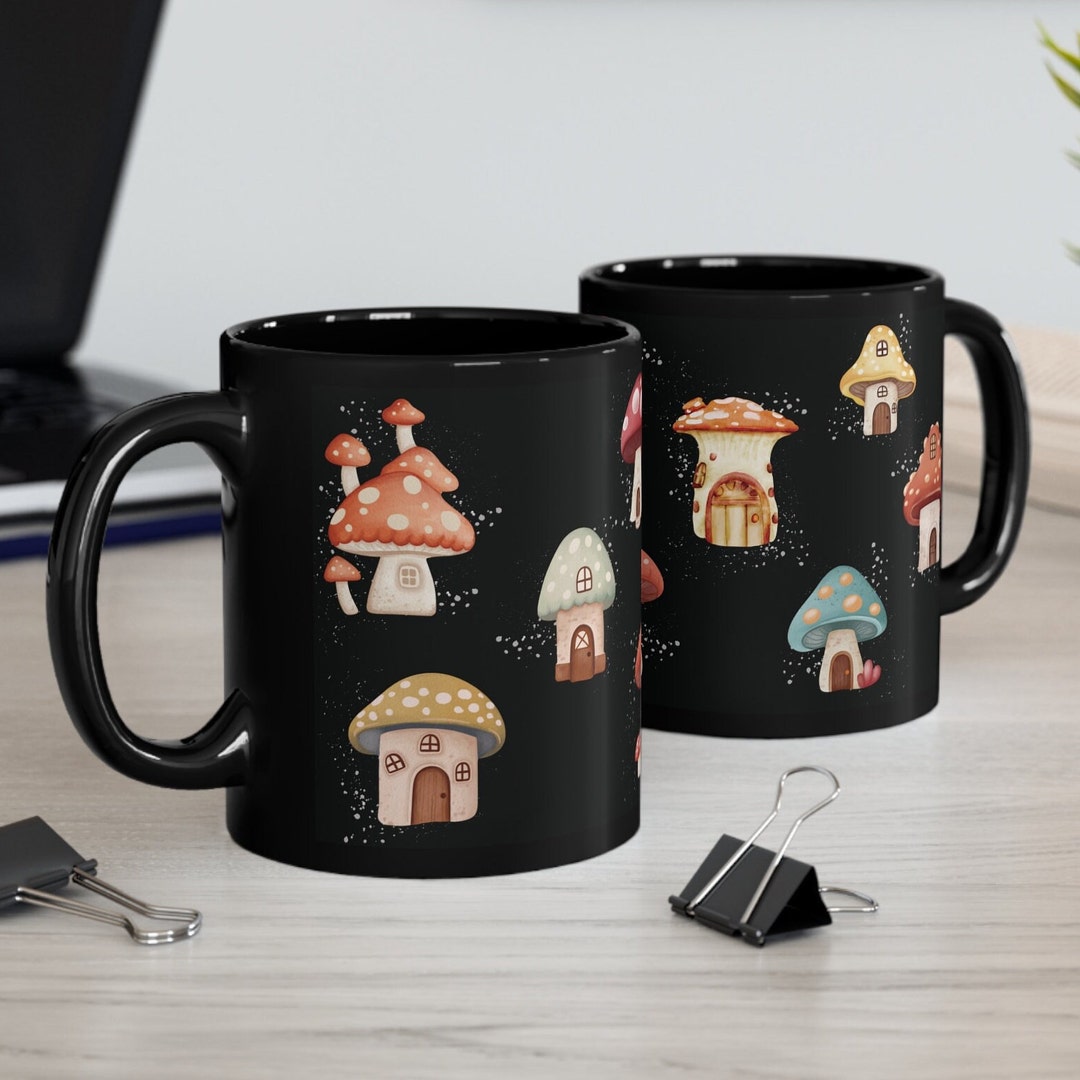 Fairycore Boho Mushroom Mug, Dark Academia Cottage Core Mug, Magic ...