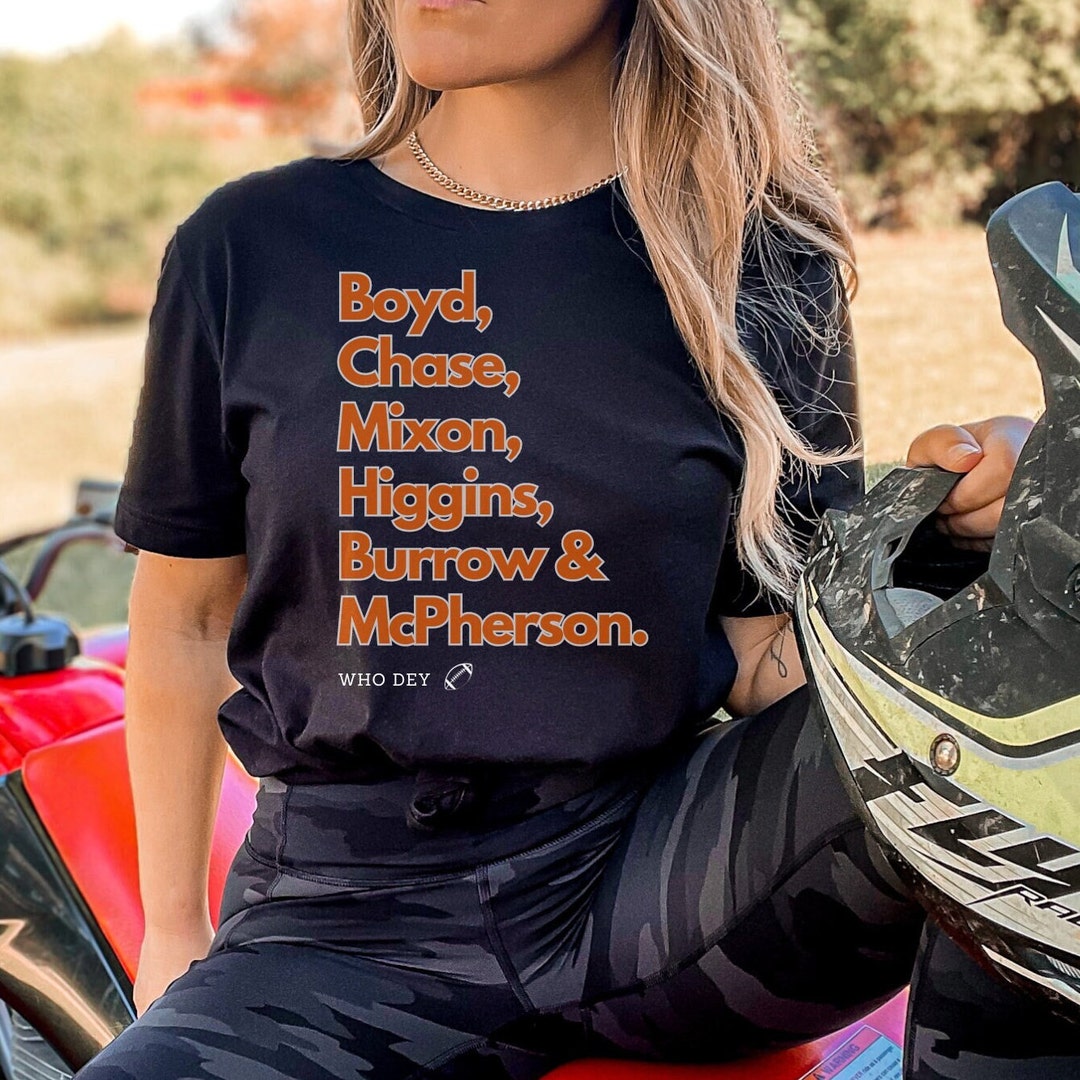 Ja'marr Chase and Joe Burrow, Tyler Boyd, Joe Mixon, Tee Higgins, Evan ...