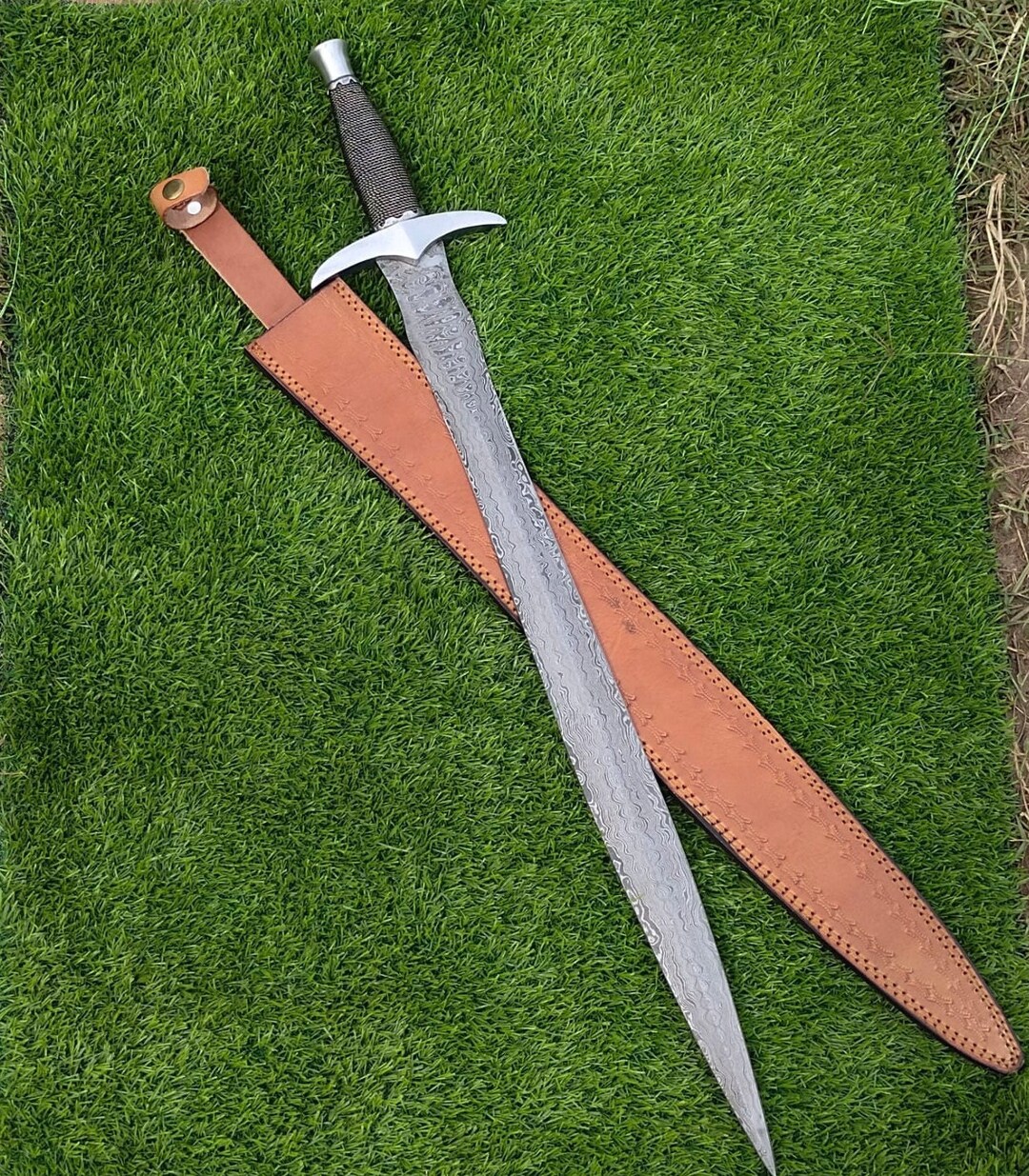 Handmade Sword, Damascus Dagger Sword, Custom Sword, Presonalize Sword ...