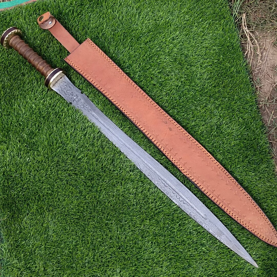 Handmade Sword, Damascus Dagger Sword, Custom Sword, Presonalize Sword ...