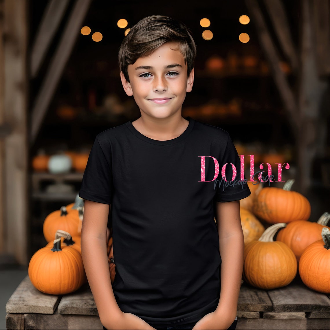 Mockup Fall Themed Kids Tshirt Mockups Autumn Boy Mockup Fall Girl Mock ...