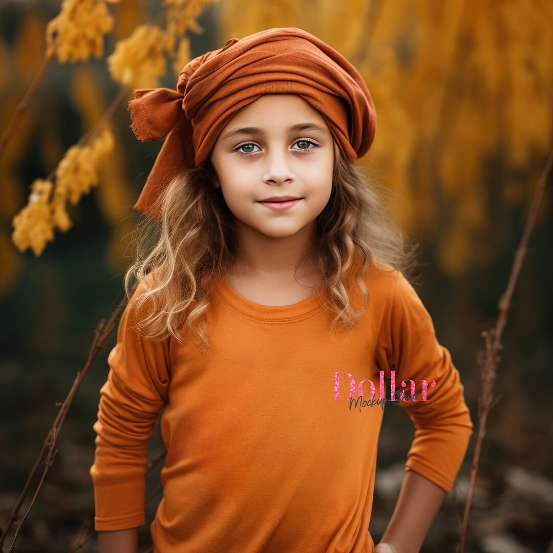 Mockup Fall Themed Kids Tshirt Mockups Autumn Boy Mockup Fall Girl Mock ...