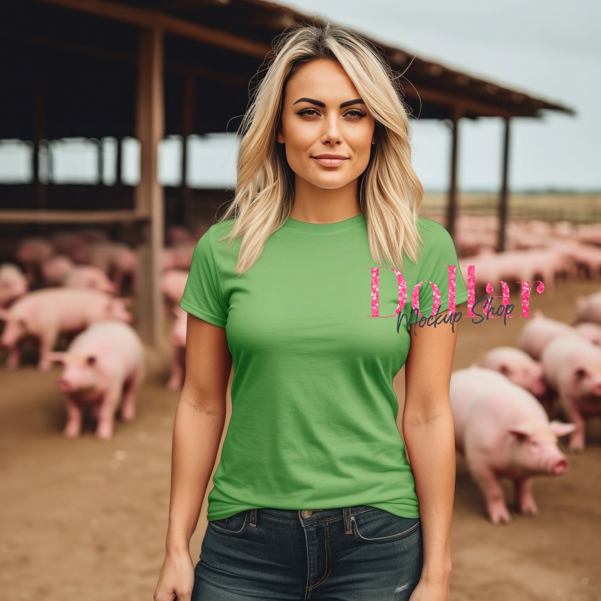 Farm Mockup Womens T Shirt Mock Ups Ranch Mockup Barn Mockup Country ...