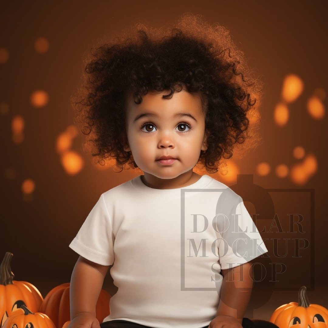 Mockup Halloween, Fall Kids Mock up T Shirt Kids Halloween Creepy ...