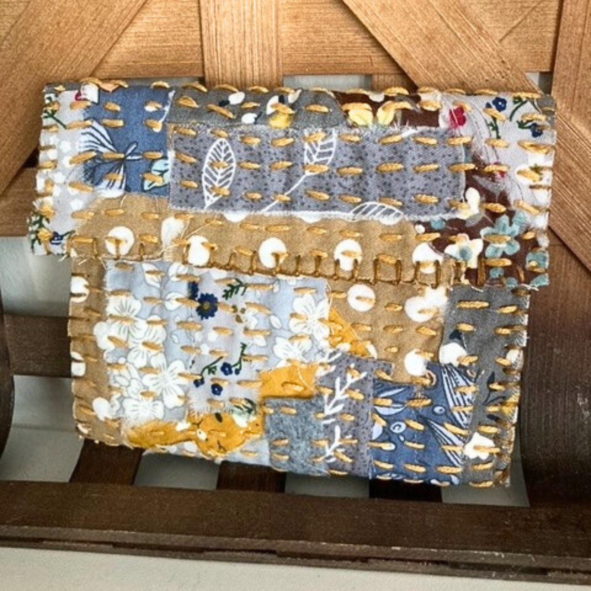 Hand Stitched Prayer Pouch Slow Stitching Slow Stitching Gift for Her ...