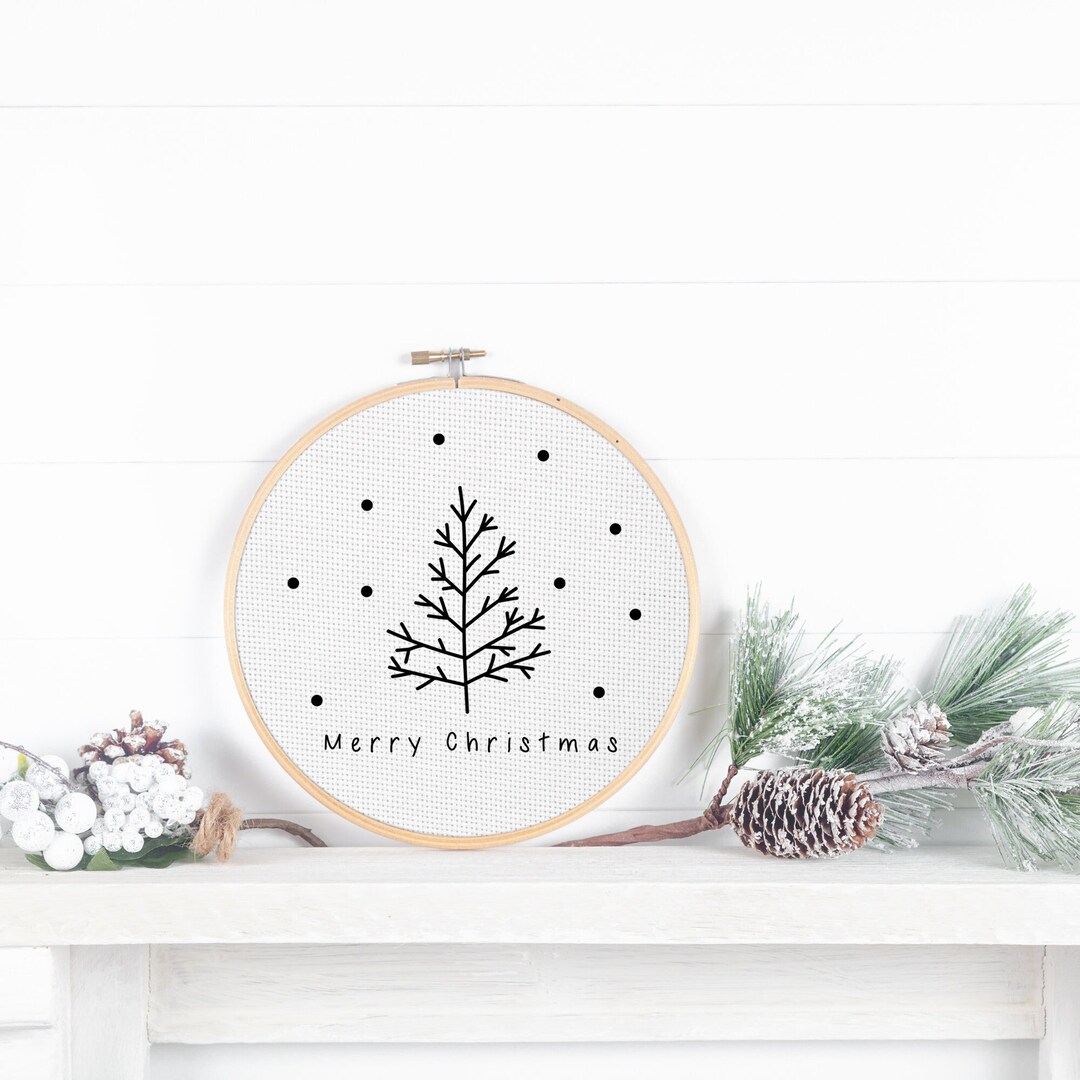 Christmas Tree Hand Embroidery Pattern: Holiday Decor (PDF Download) - Etsy