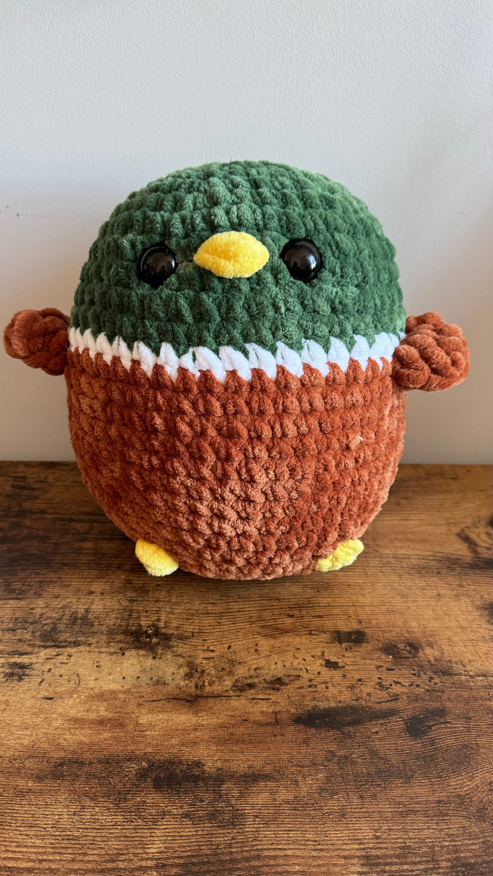 Mallard Duck Plushy | Handmade Crochet Duck | Dr.mallard Jumbo Duck ...