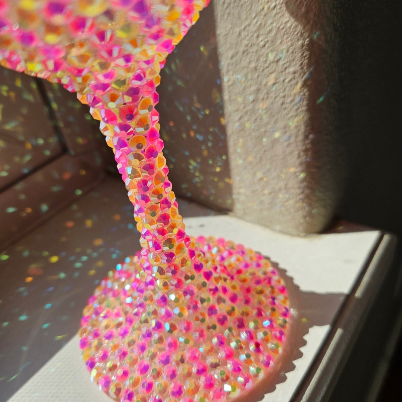 Hot Pink Wine Glasses - Etsy