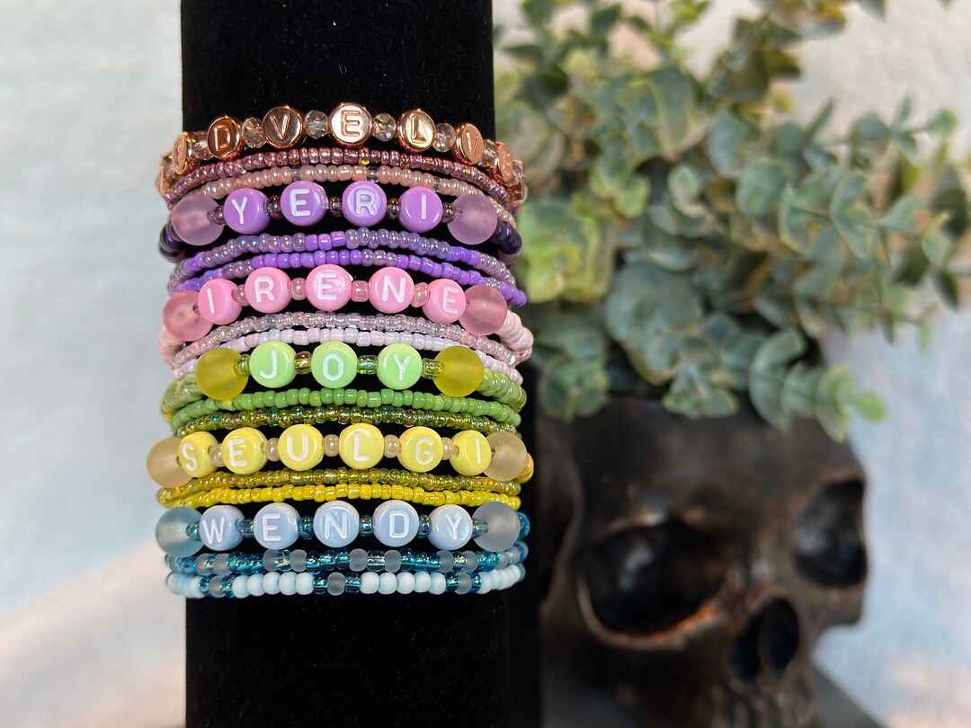 Kpop Bracelets | Irene | Joy | Seulgi | Wendy | Yeri - Etsy