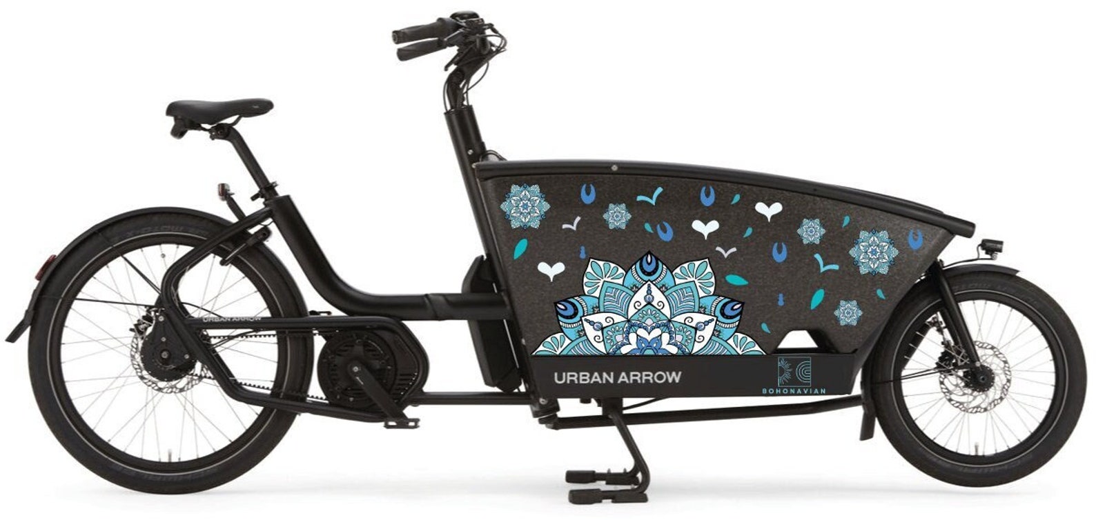 Reflective Cargo Bike Sticker Mandala | Boho | Safety Meets Style ...
