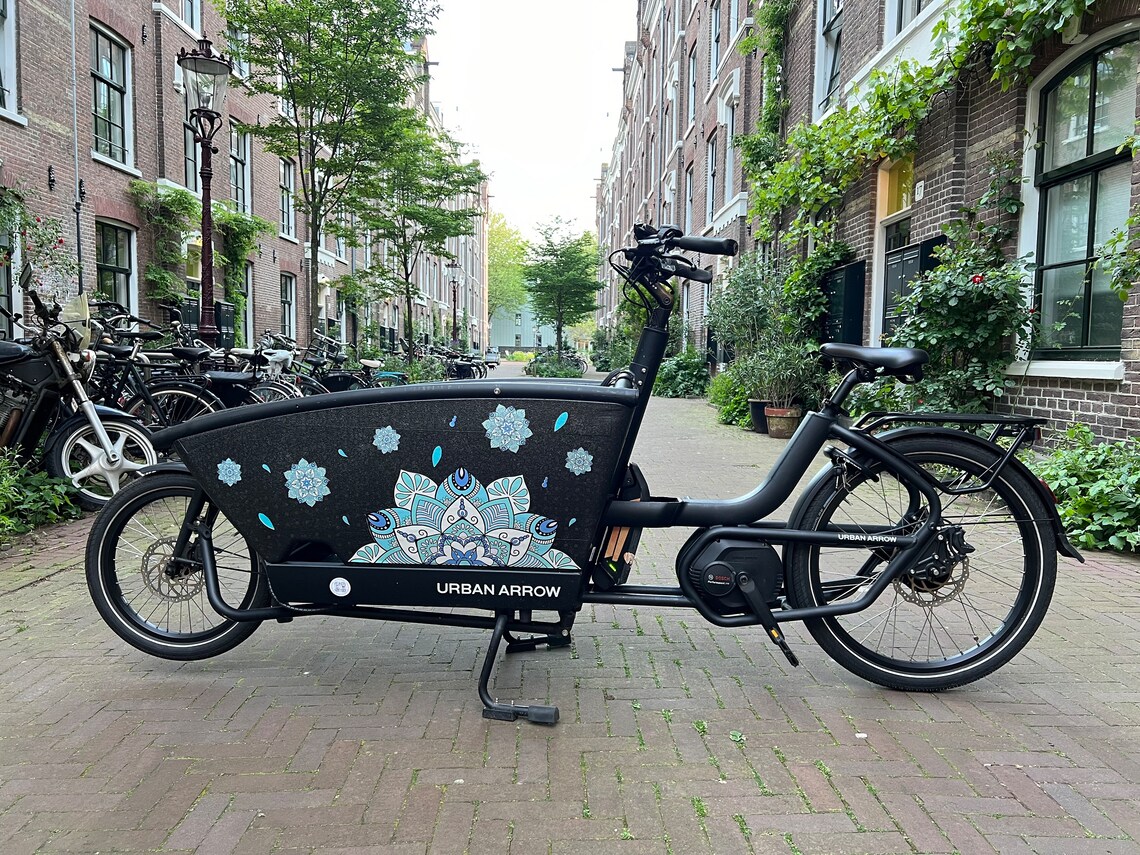 Reflective Cargo Bike Sticker Mandala | Boho | Safety Meets Style ...