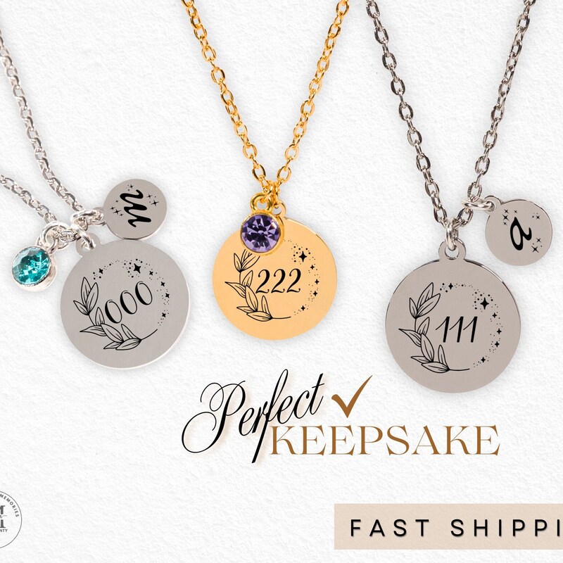 Number Necklace - Etsy