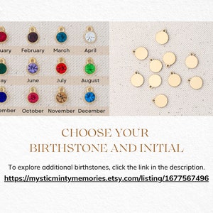 Nana Keychain Custom Birthstones Initial Grandkids Birth Month Gift for ...