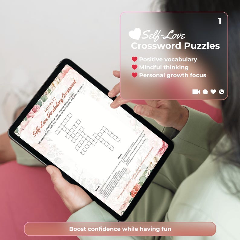 Self Love Self Care Activity Book Digital & Printable Mindfulness ...