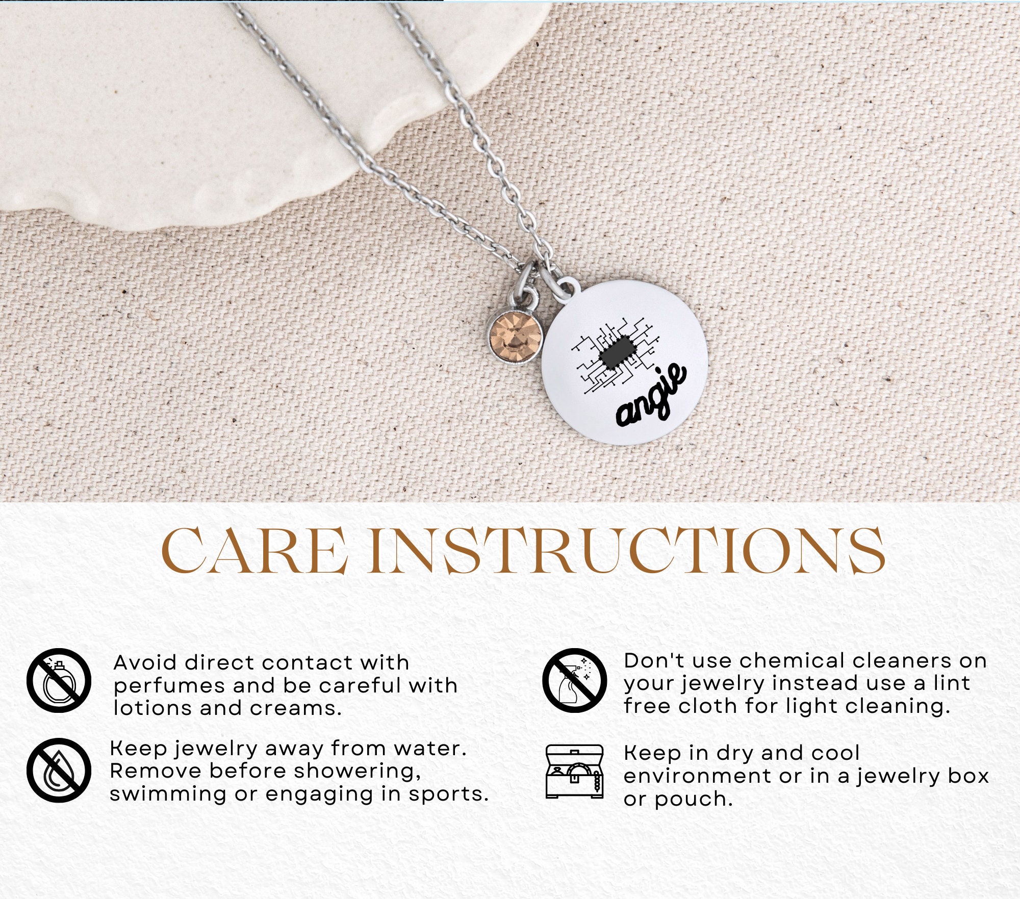 Custom Computer Jewelry Tech Necklace Gift for Her Student Gifts for ...