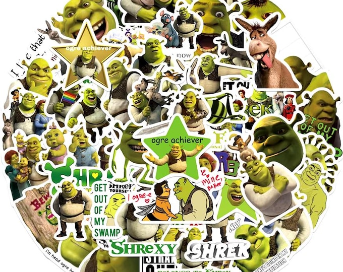 Shrek Sticker, Funny Sticker, Shrek Meme, Shrek Fanart, Donkey Sticker ...