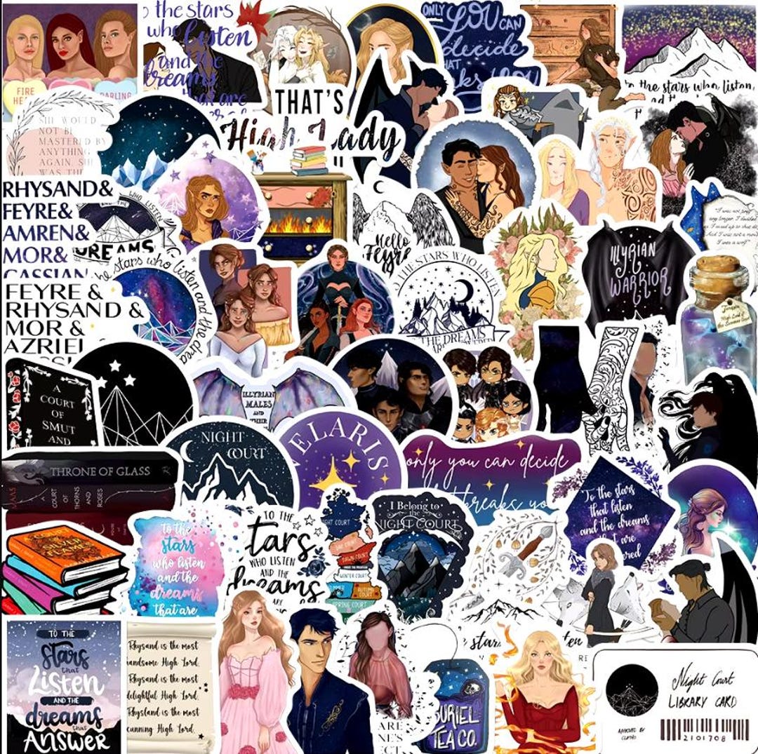 ACOTAR Sticker,acotar Merch,acotar Fan, Booktok Sarah J Maas Fan Art ...